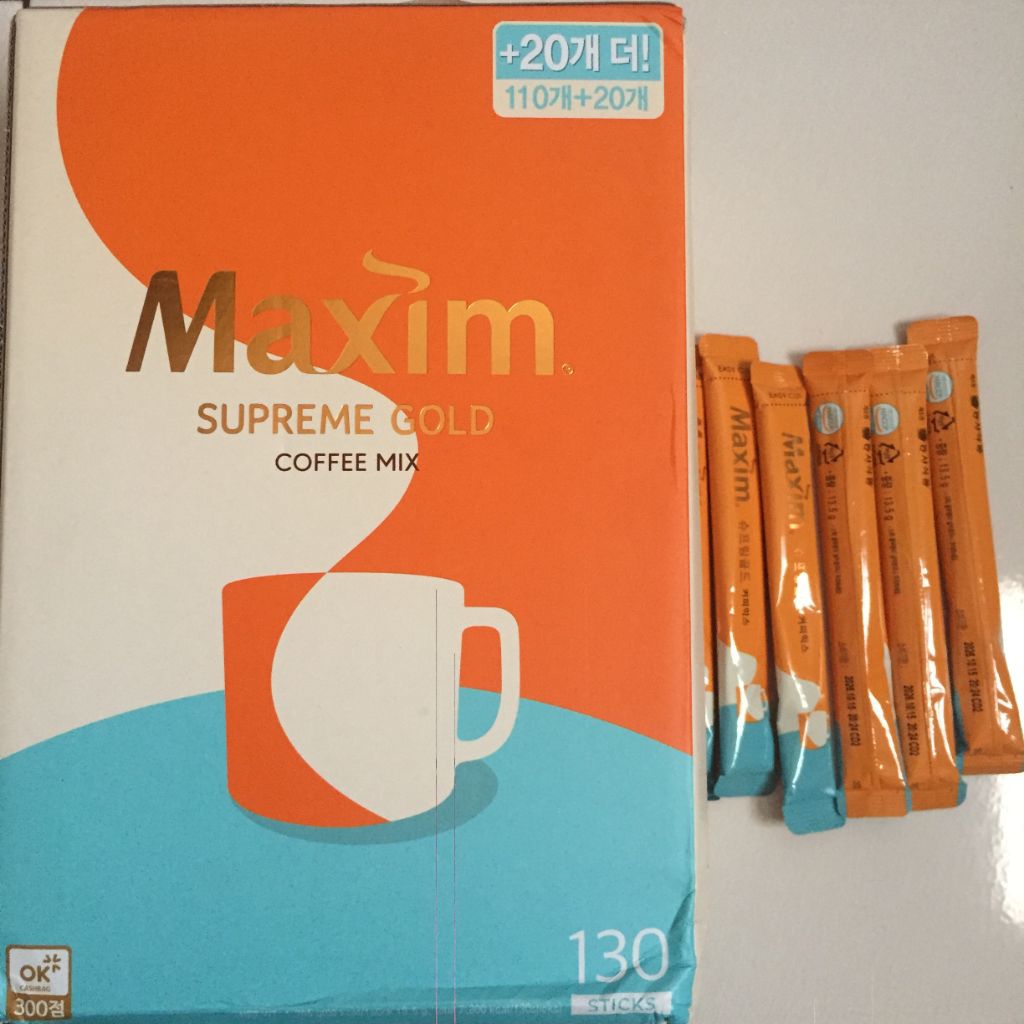 Jual Coffee Maxim Supreme Gold (MIN BELI 5) baca deskripsi EXP 2026.10. ...