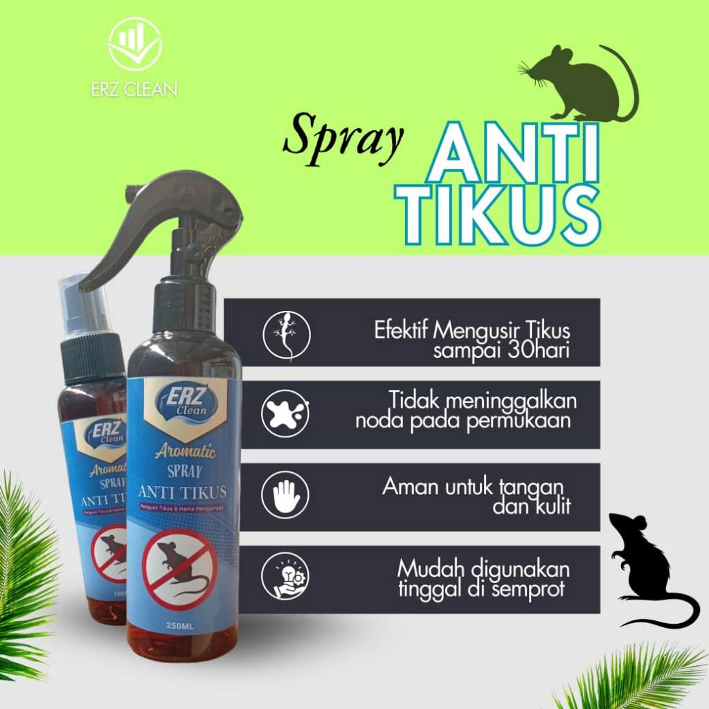 Jual ERZ Clean Semprotan Pengusir Tikus Alami / Obat Pengusir Anti ...