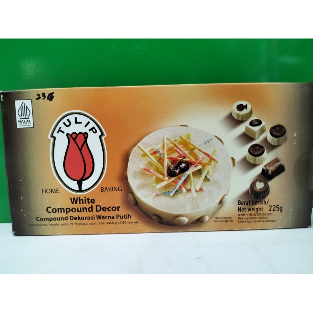 Jual Tulip coklat white compound decor compound dekorasi warna putih ...