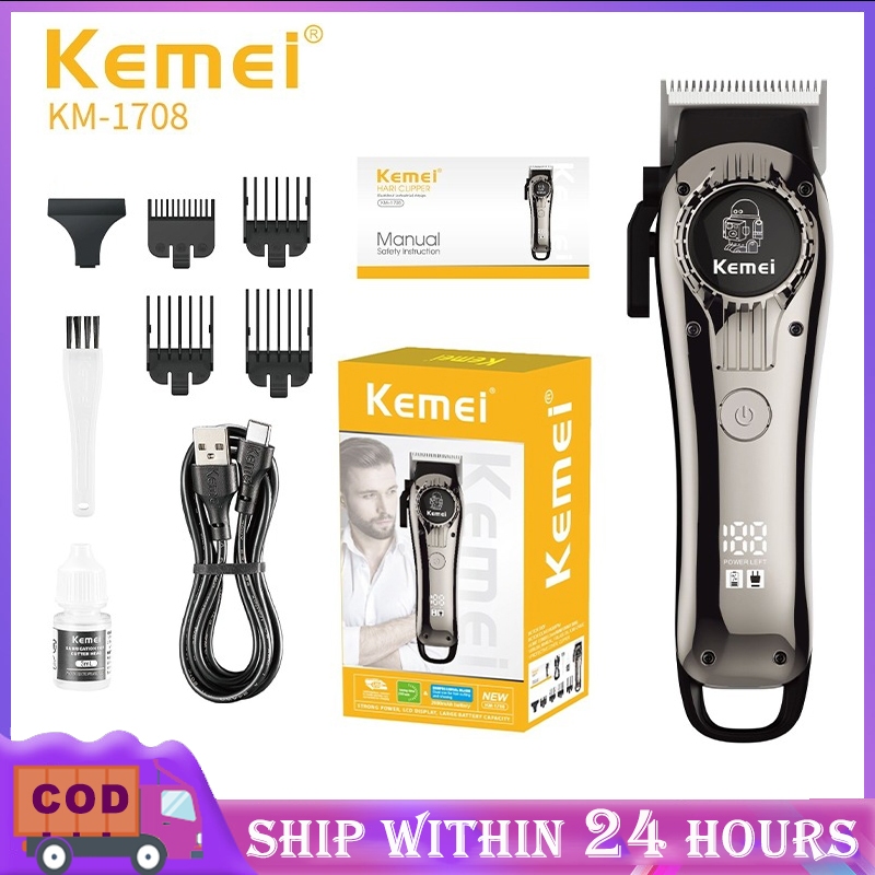 Jual 【Original】Kemei Alat Cukur Rambut Elektrik Hair/clipper cukur rambut Kemei KM-1708 Clipper ...