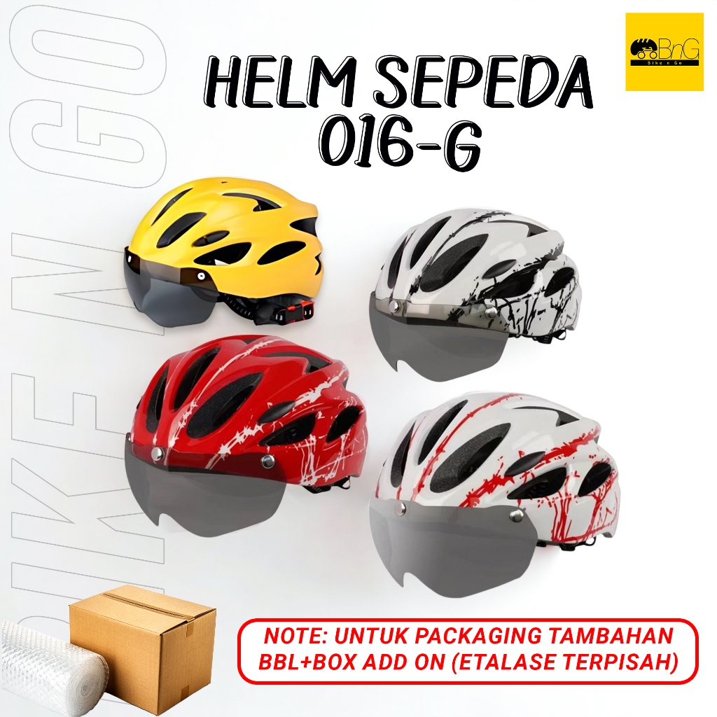 Jual Helm Sepeda Dewasa Unisex Half Face Dengan Kacamata magnet | Cocok ...