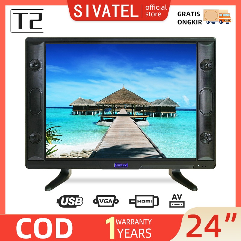 Jual Sivatel TV LED Digital 24 inch HD Ready Televisi Murah Promo-USB ...