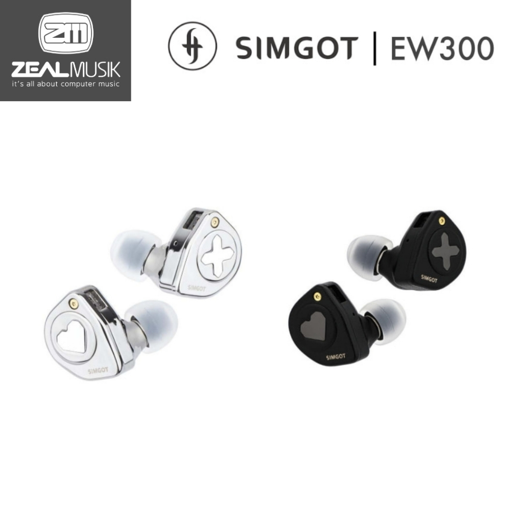 Jual SIMGOT EW300 / EW300 x HBB Black Tribrid 1DD +1Planar +1PZT Driver ...