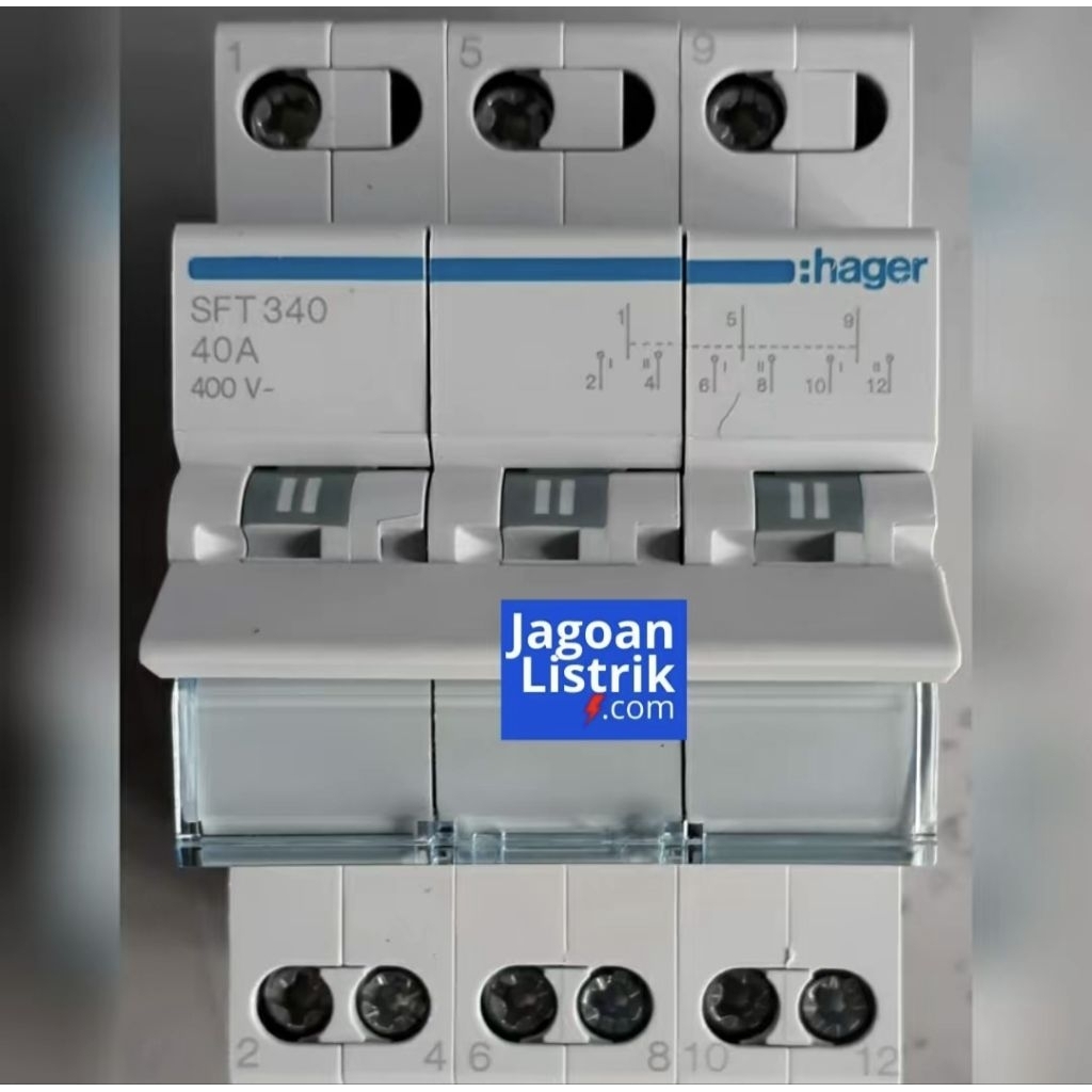 Jual MCB COS PLN Genset On Off Hager 3P 40A Change Over Switch Hager ...