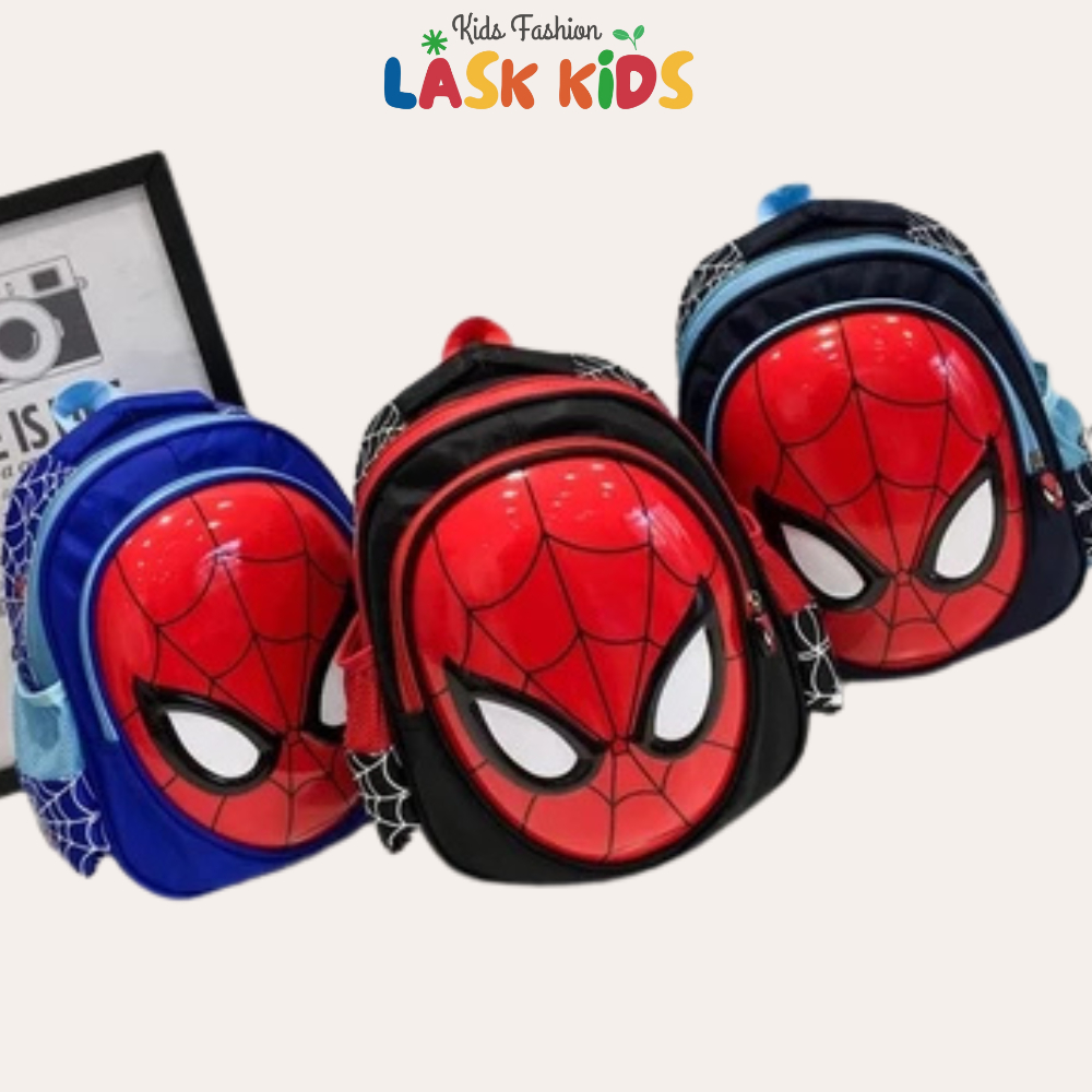 Jual Lask Kids Tas Anak Gambar Spiderman Motif Kalakter 3D TK/PAUD SPIDERMAN L5 | Shopee Indonesia