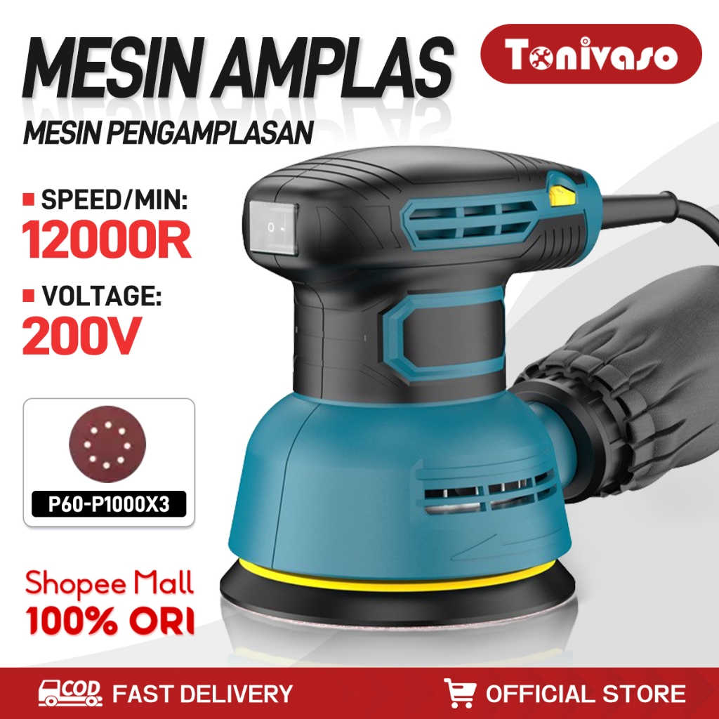Jual Tonivaso 5 Inci Mesin Amplas Orbital - Pengamplasan Profesional ...