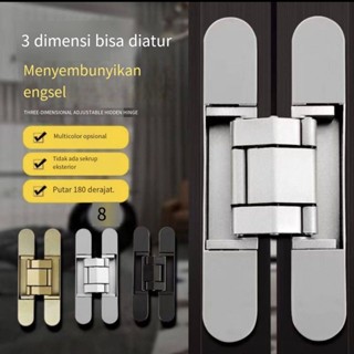 Jual TERMURAH HIDDEN HINGE ENGSEL TANAM DOOR INVISIBLE WARNA PERAK ...