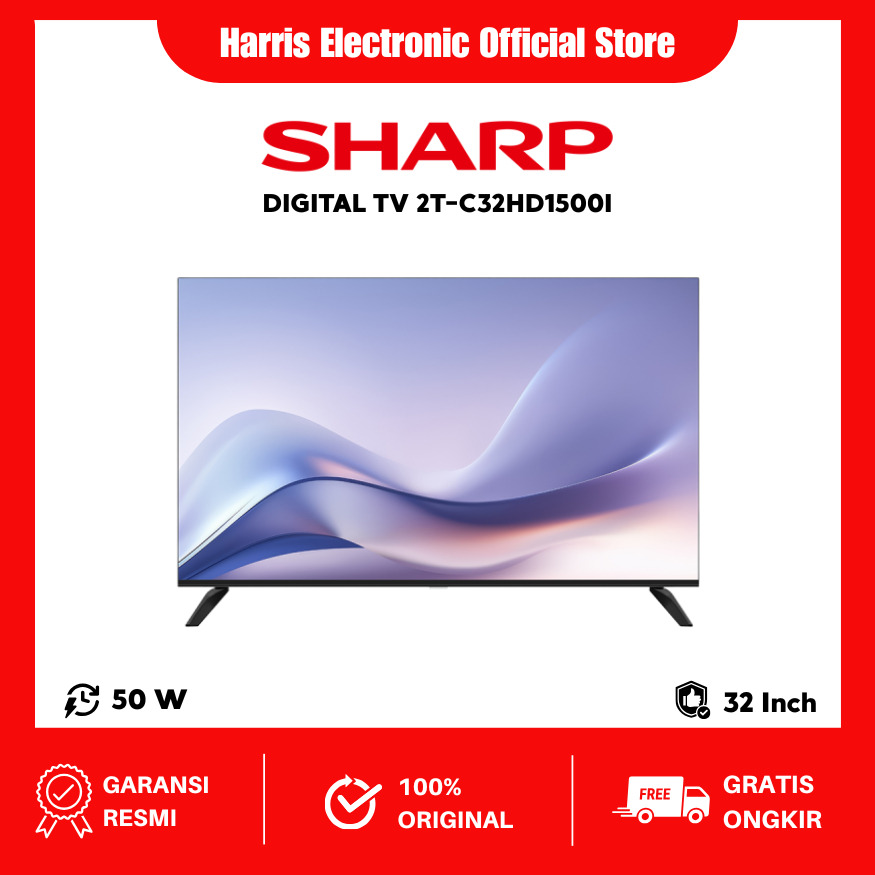 Jual SHARP 2T C32HD1500I / 32HD1500I LED TV 32 INCH DIGITAL DVB-T2 - GARANSI RESMI | Shopee ...