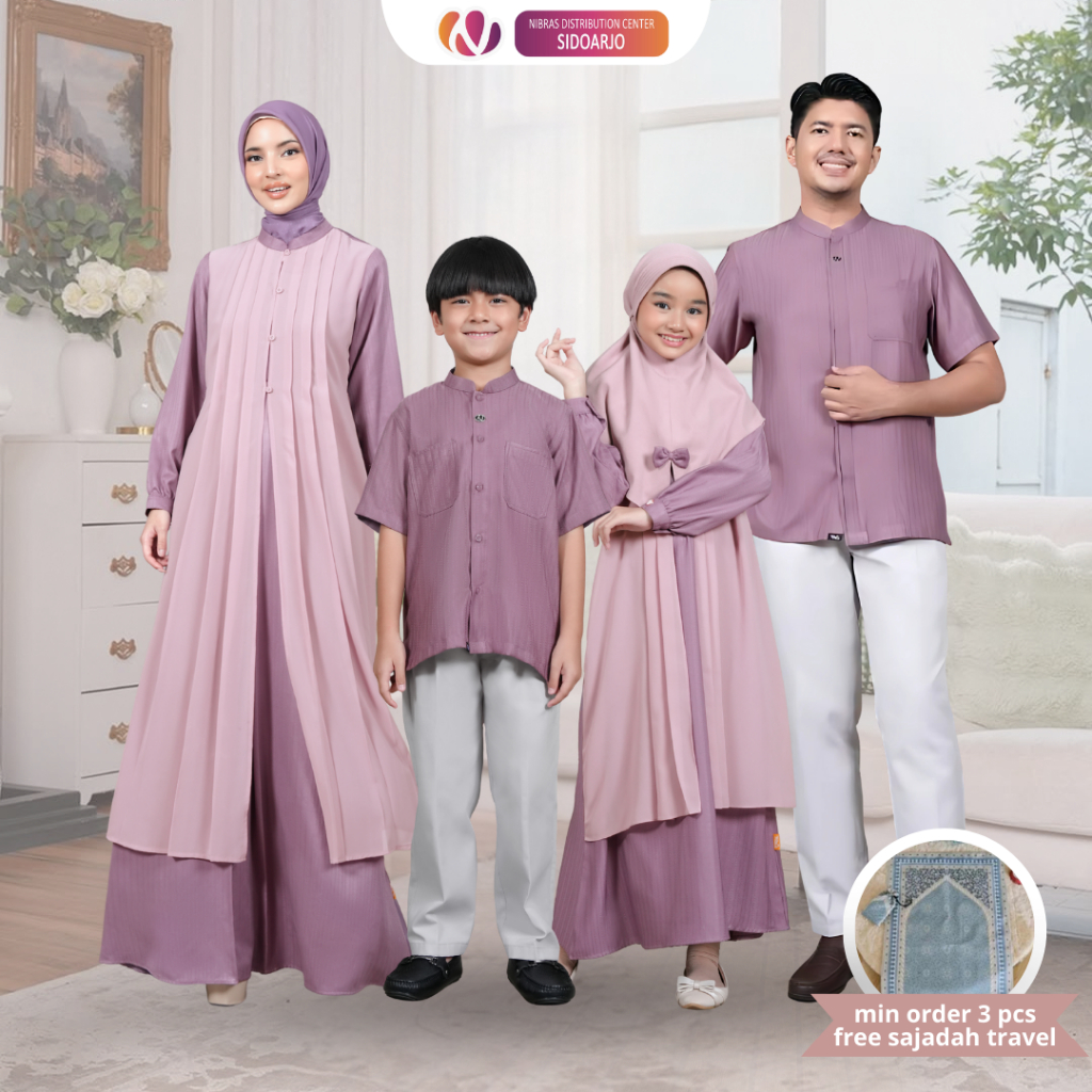 Jual Baju Seragam Keluarga Pesta Pernikahan 2026 - Sarimbit Lebaran Mewah Nibras Rayya Series ...