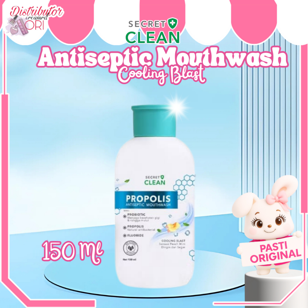 Jual Secret Clean Propolis Antiseptic Mouthwash 150ml | Distributor ...