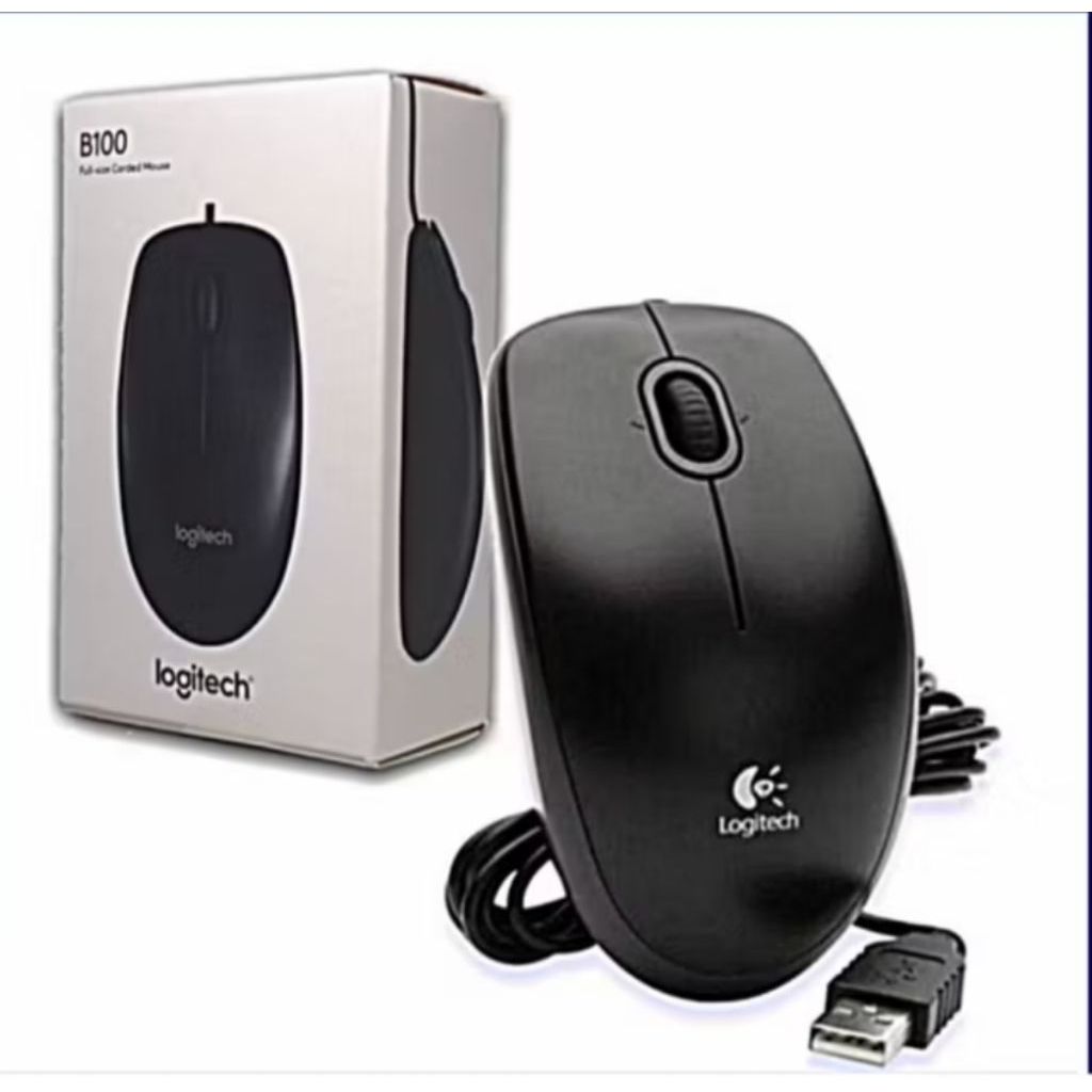 Jual Mouse Logitech B100 Kabel USB Berkualitas | Shopee Indonesia