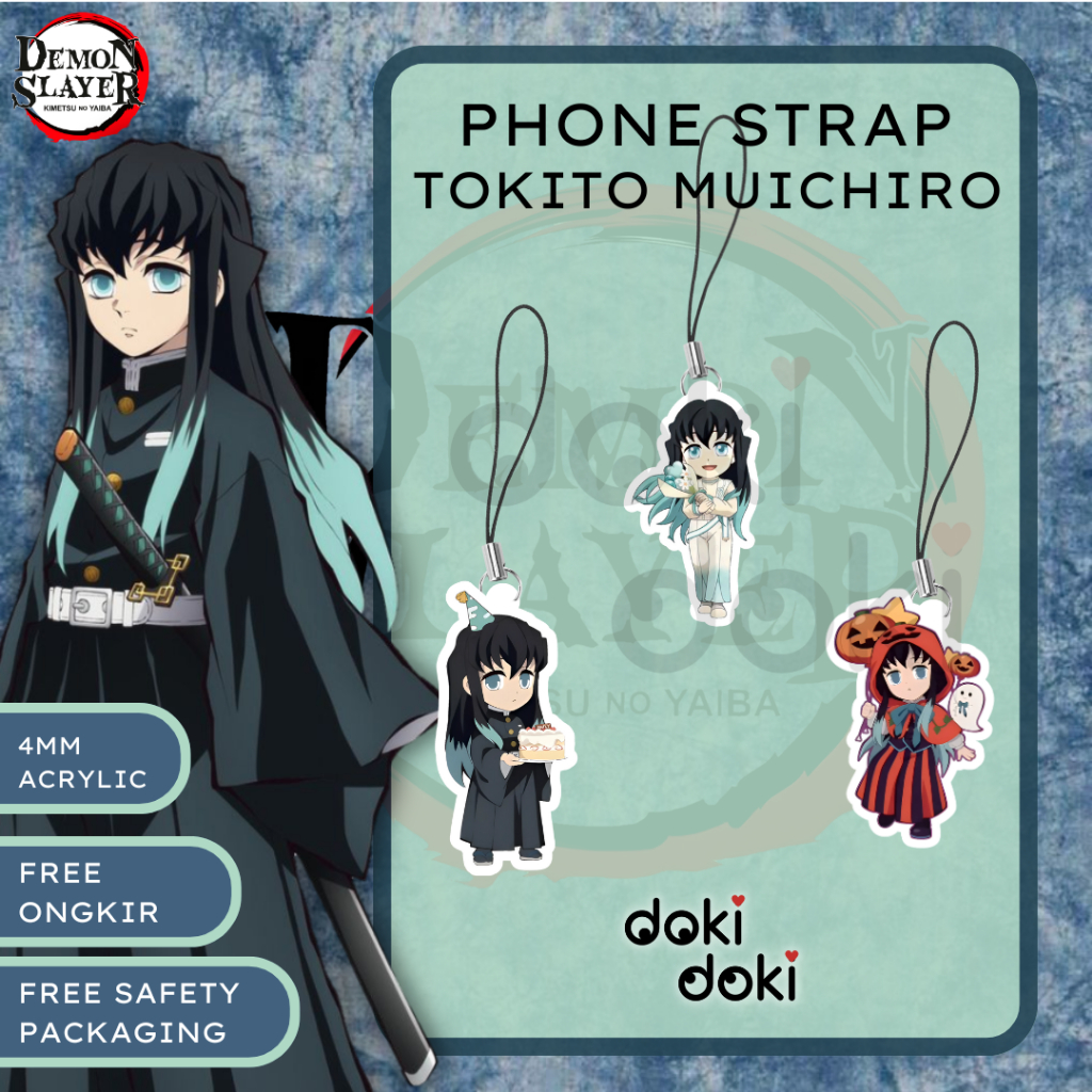 Jual PHONE STRAP HP ANIME TOKITO MUICHIRO KIMETSU NO YAIBA | Shopee ...