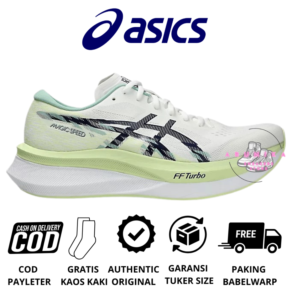 Jual Sepatu Running Pria Megic Speed 4 White Blue Expanse Original ...