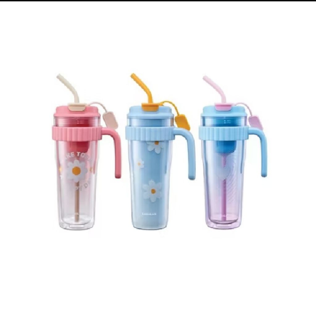 Jual Lock n Lock Botol Minum Spring Double Wall Cold Cup 890 ml ( WARNA ...