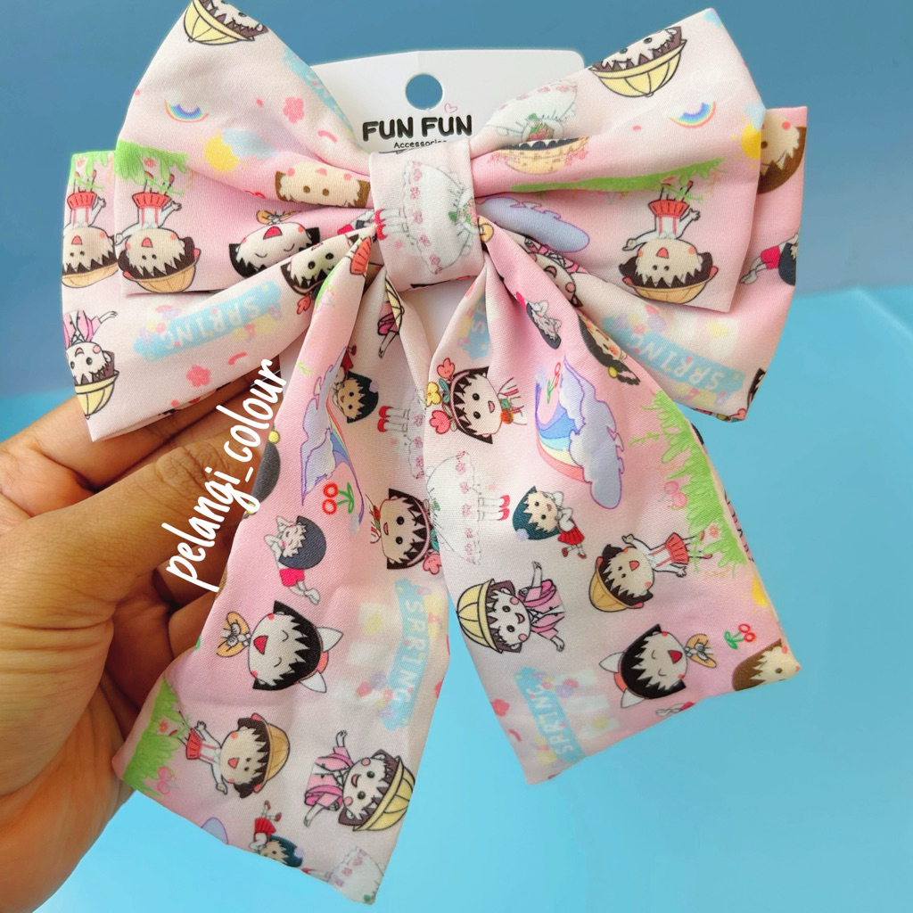 Jual Aksesoris Chibi Maruko Chan / Jepit Pita Chibi Maruko / Scrunchie ...