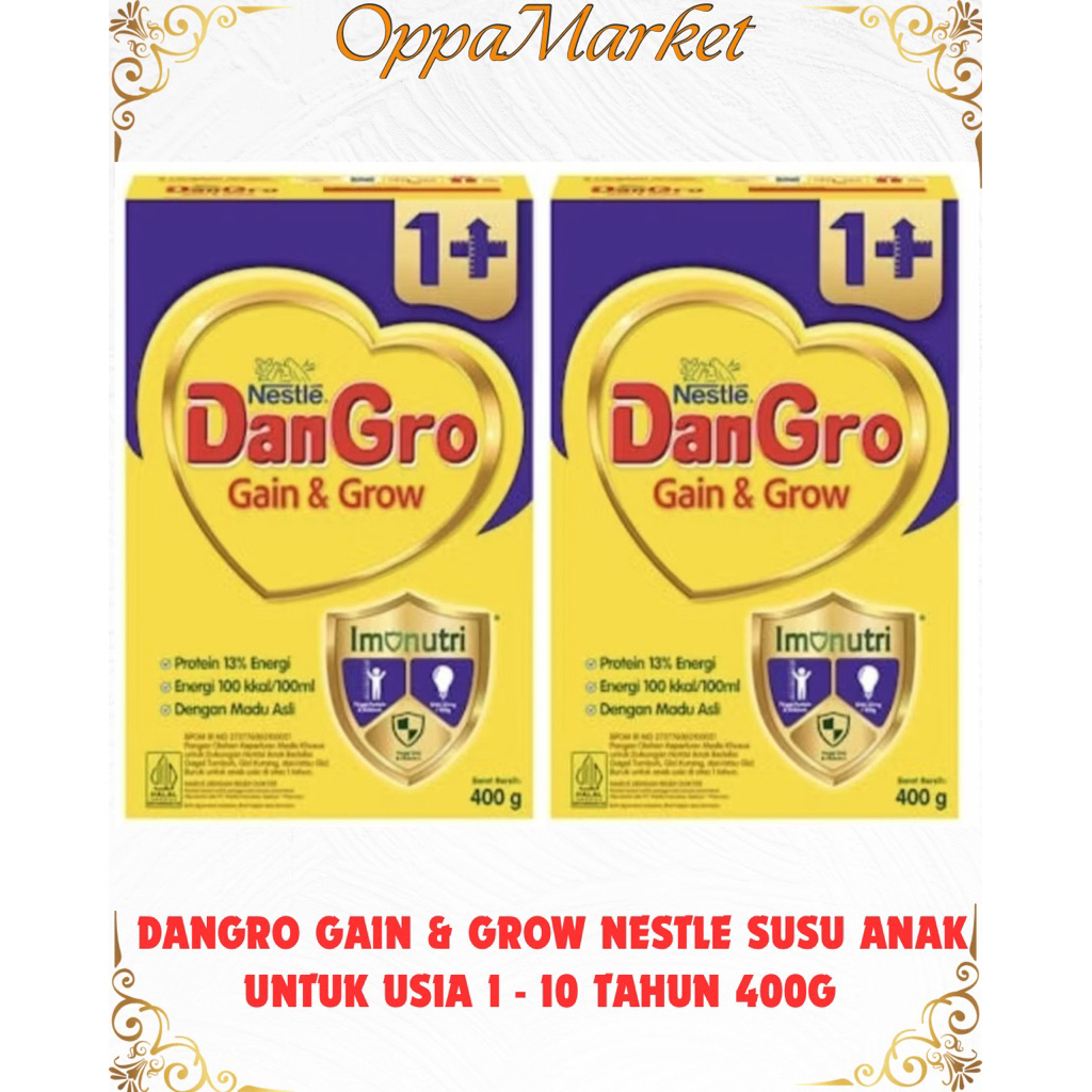 Jual DANGRO Gain & Grow 1+ Nestle Dancow Susu Formula Pertumbuhan ...