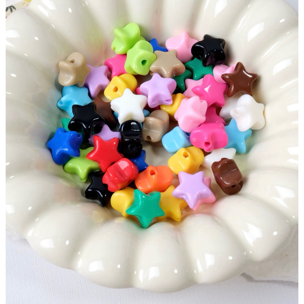 Jual [10gr] Manik luxury solid bintang gepeng mini 10mm | Shopee Indonesia