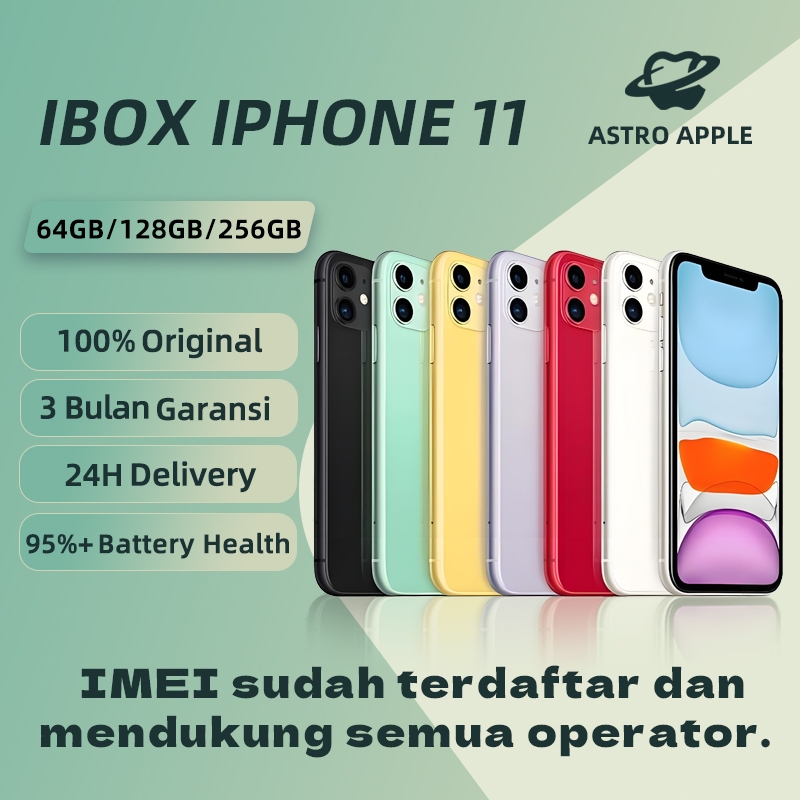 Jual IPhone 11 Ibox 64GB 128GB 256GB IMEI Terdaftar Tangan Kedua 100%ORI Fulset Kondisi Perfect ...