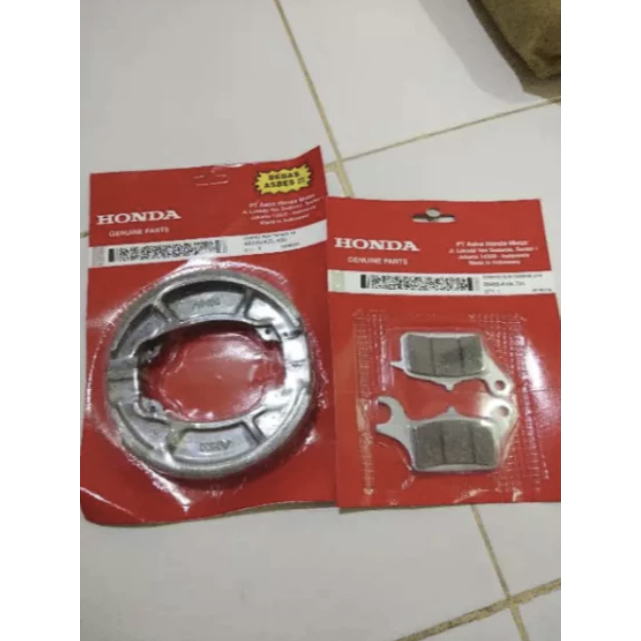Jual PAKET DISPAD DAN KAMPAS REM DEPAN BELAKANG HONDA VARIO CBS 125 150 ...