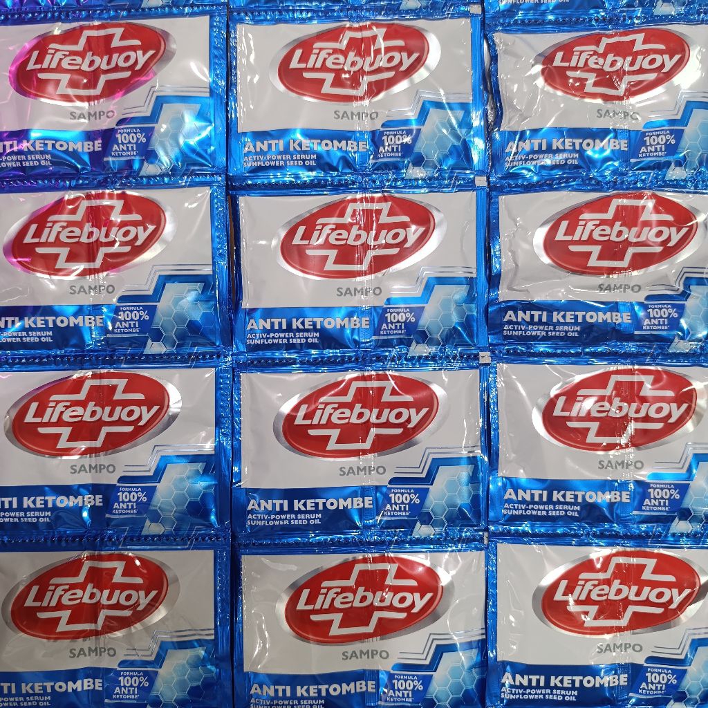 Jual Lifebuoy Shampo Sachet Kemasan Baru Anti Ketombe [Biru] 1 Renceng ...