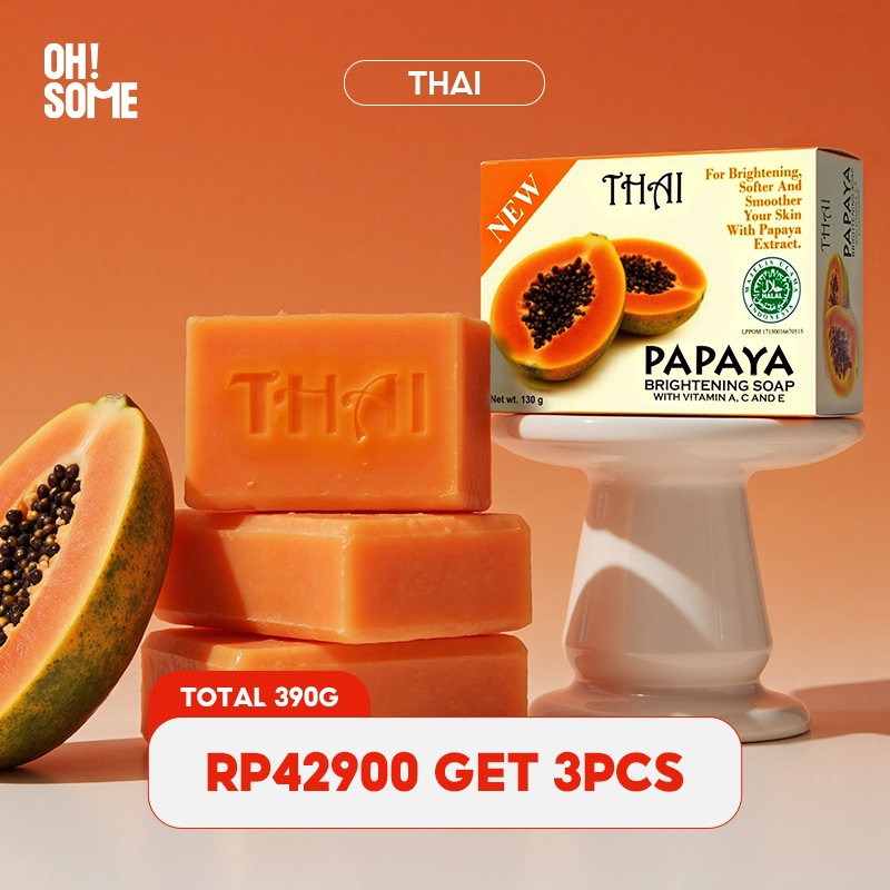 Jual OHSOME - THAI BODY WASH BAR SOAP RICE MILK 50g / THAI BAR SOAP ...