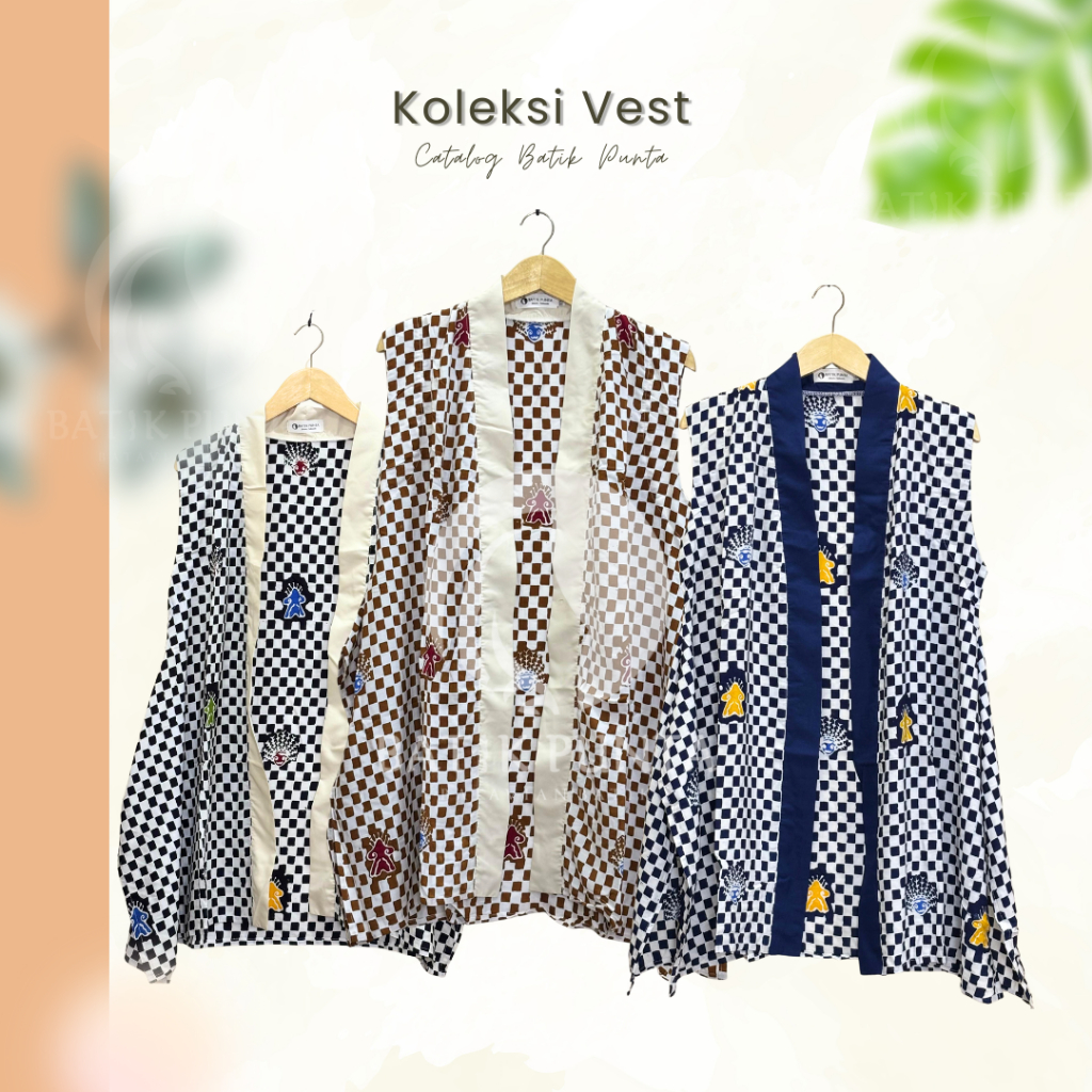 Jual Outer Vest Batik Wanita Mepple Betawi – Batik Punta | Outer Motif ...
