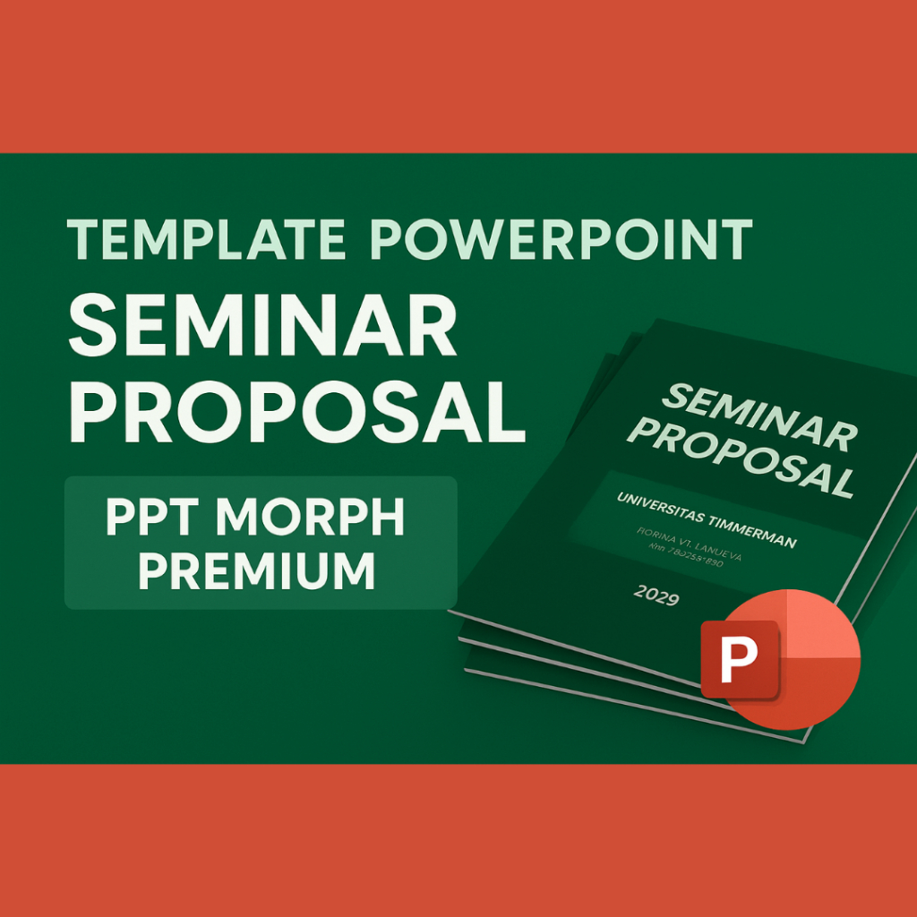 Jual (63) Template PowerPoint Seminar Proposal Hijau Profesional – PPT ...