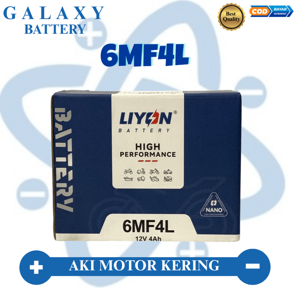 Jual Aki Motor Revo 6MF4L MF Honda LIYON | Shopee Indonesia