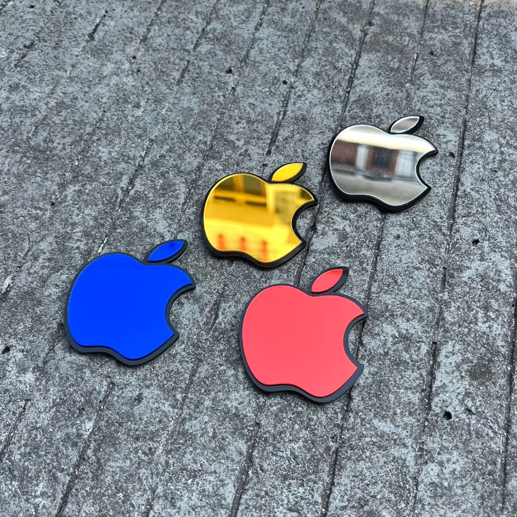 Jual EMBLEM APPLE 1 PCS LOGO APEL TIMBUL 3D Aksesoris Motor ICON IPHONE ...