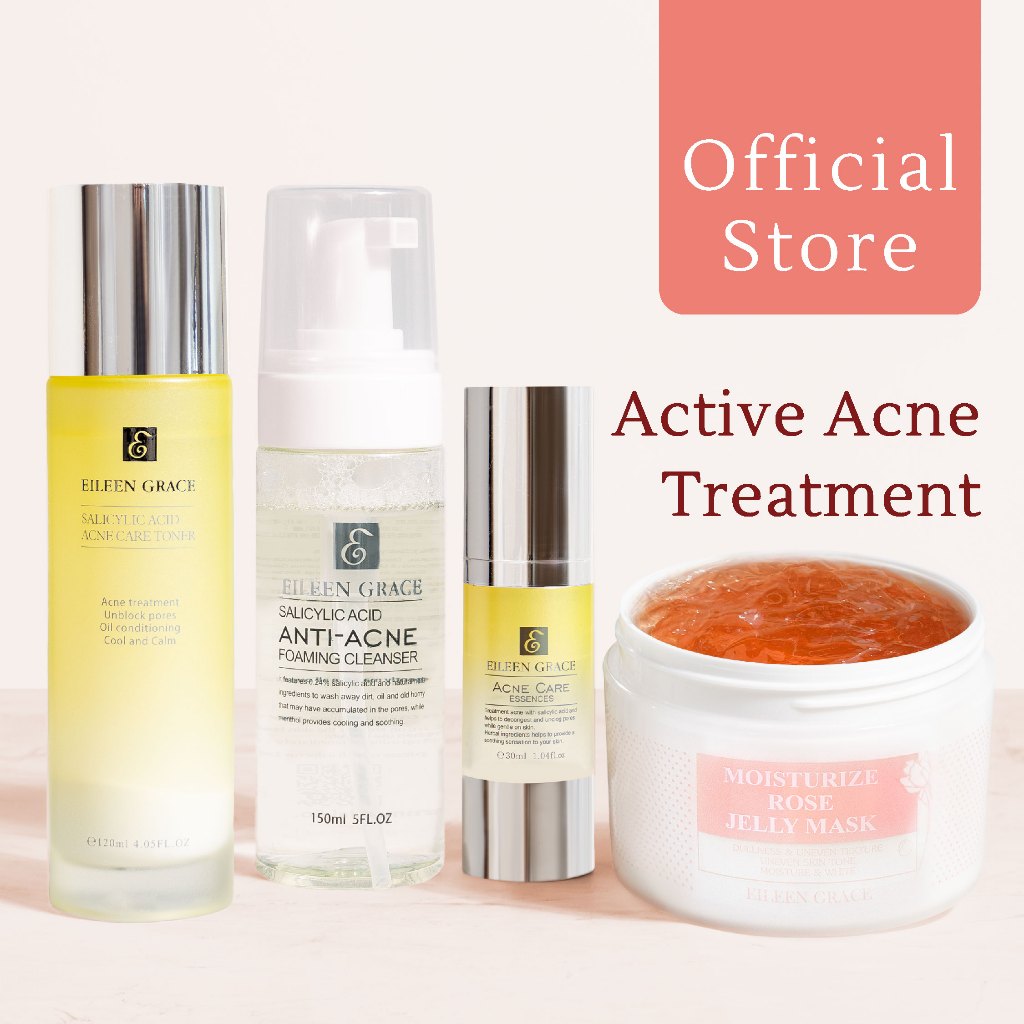Jual EILEEN GRACE - Active Acne Treatment Bundle | Rose Jelly Mask ...