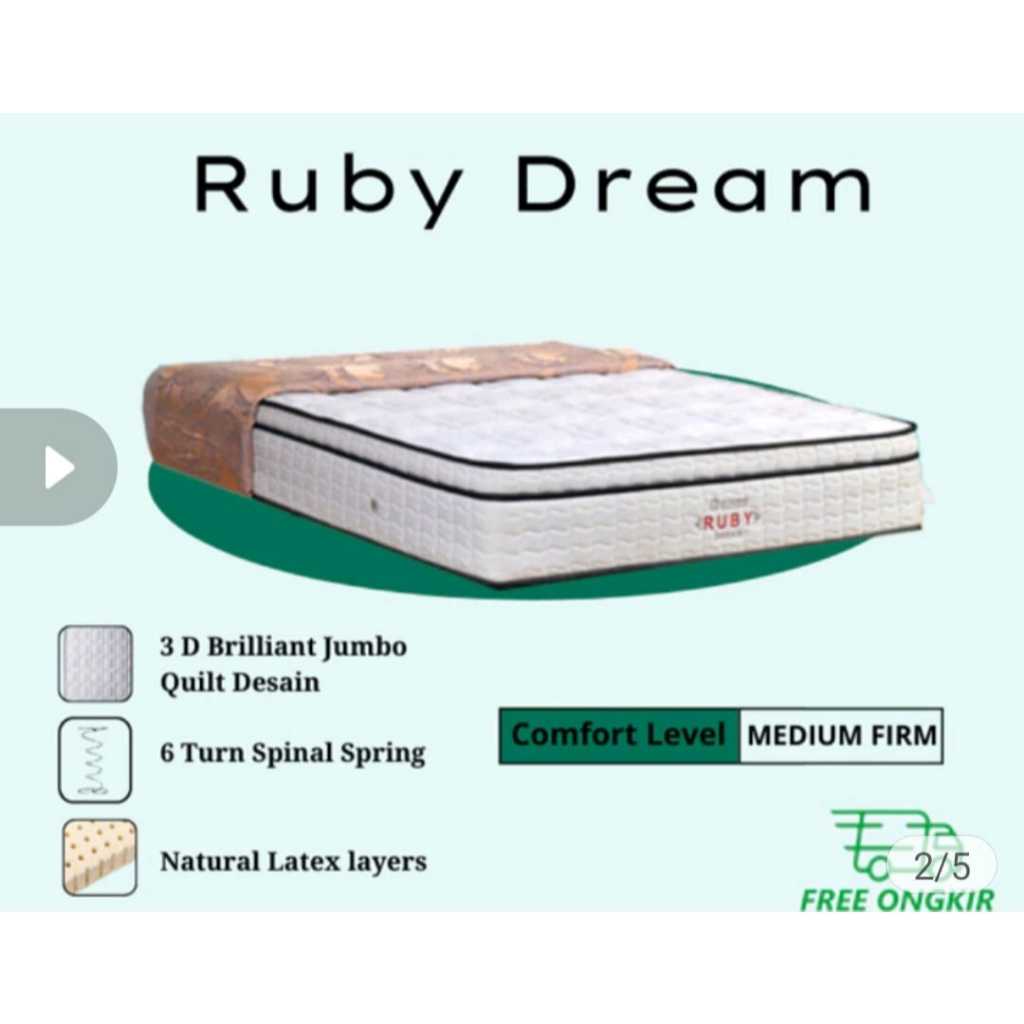 Jual Kasur Spring Bed Guhdo Ruby Dream Latex Divan Sandaran Legacy