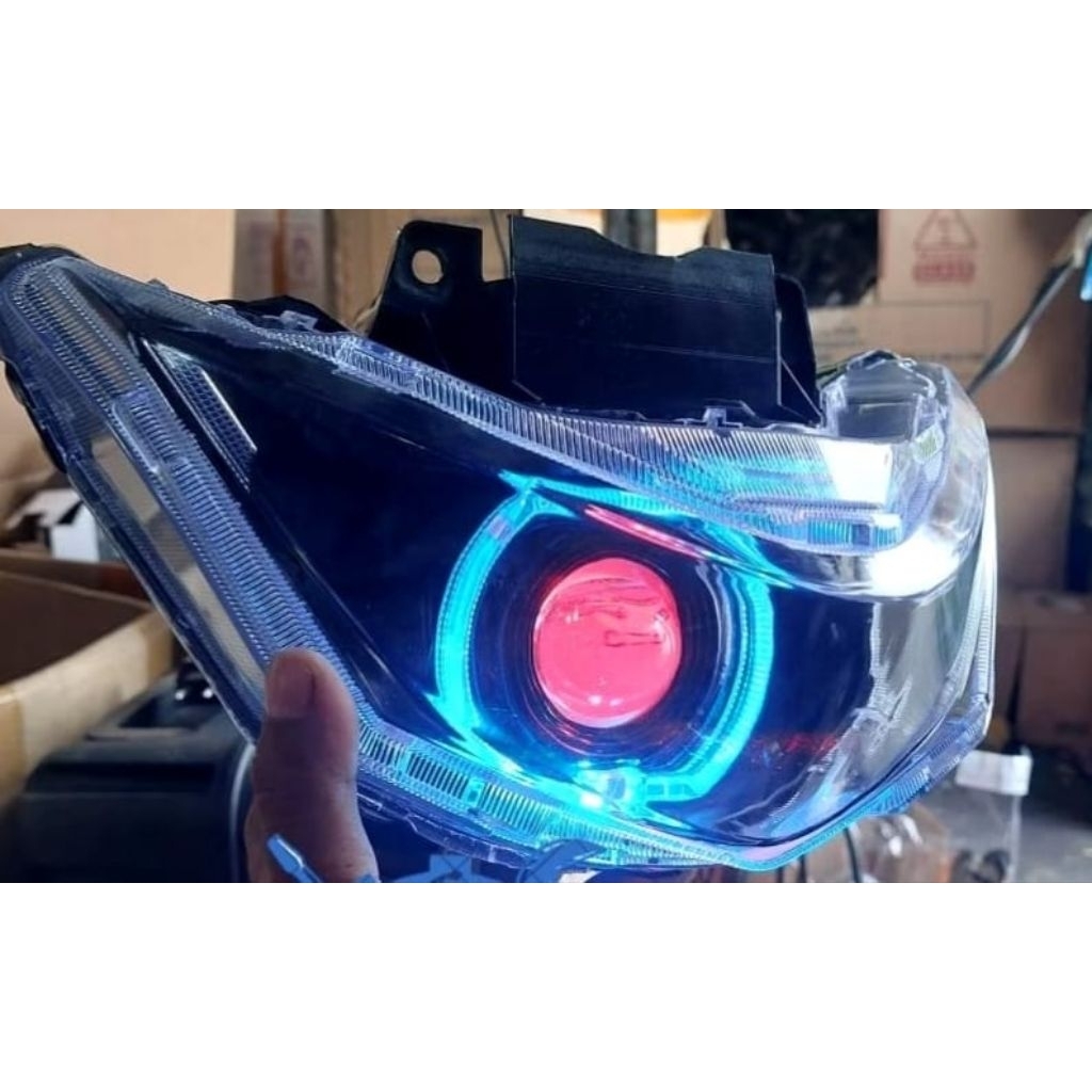 Jual FJI MOTOR : Reflektor Lampu Depan BEAT ALL NEW LED DELUXE GEN 1 ...