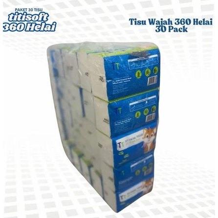 Jual PAKET Tissue Titi Titasoft 360 Helai ISI 30 PCS FACIAL TISSUE TISU ...