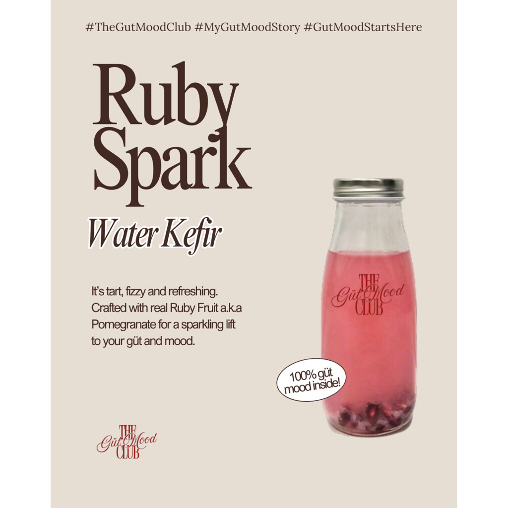 Jual The Gut Mood Club Ruby Spark Water Kefir - Air Kefir Ruby Spark ...