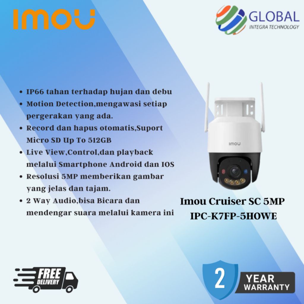 Jual KAMERA CCTV Smart IPCAM IMOU Cruiser SC 3MP IPC-K7FP-3H0WE OUTDOOR ...