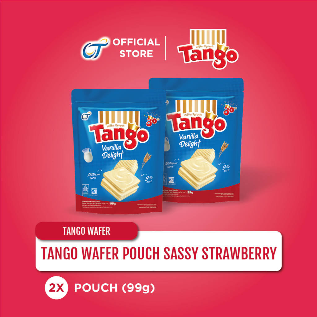 Jual Tango Wafer Pouch Vanilla Delight 99GR - [Isi 2 Pcs] | Shopee ...