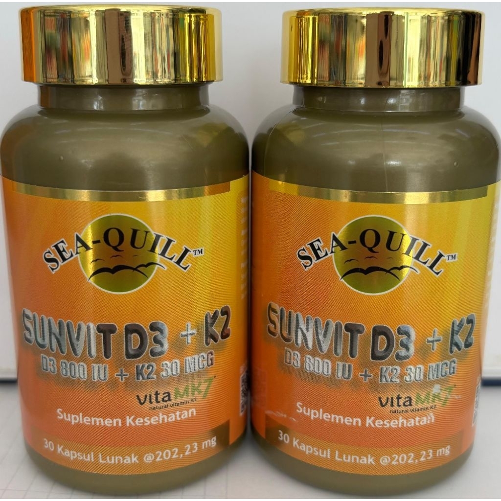 Jual SEA-QUILL Sunvit D3+K2 30 kapsul lunak | Shopee Indonesia