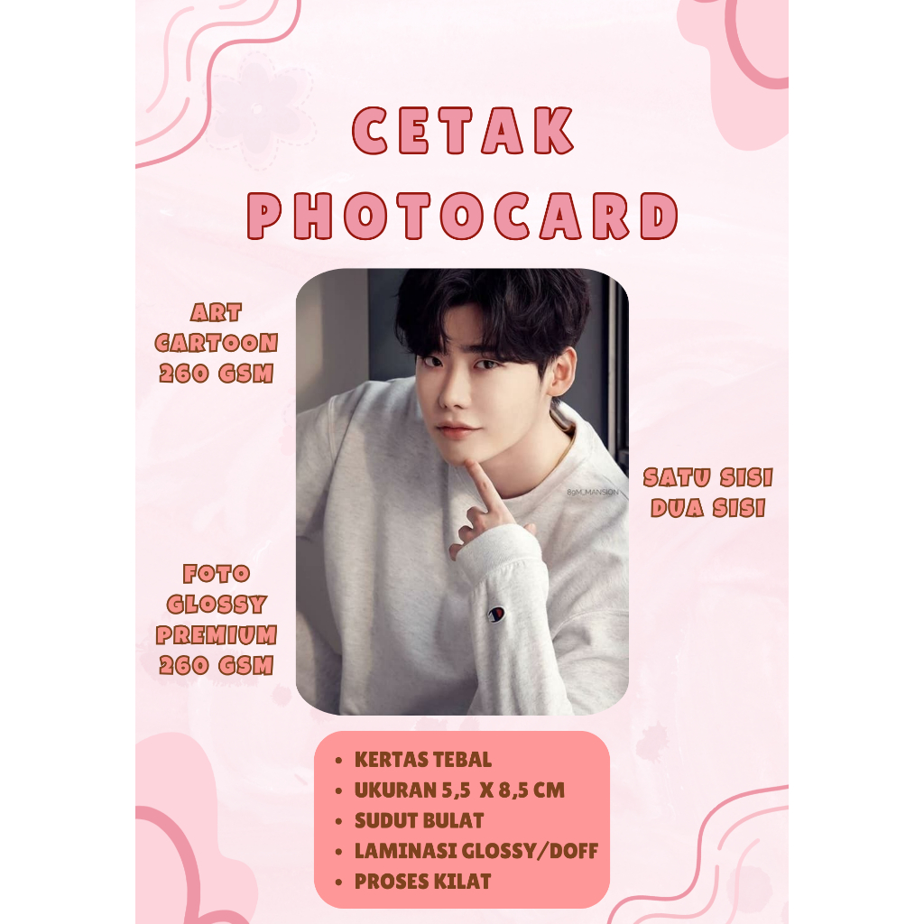 Jual Cetak Photocard / Custom Photocard Tebal Satu Sisi / Dua Sisi | Shopee Indonesia