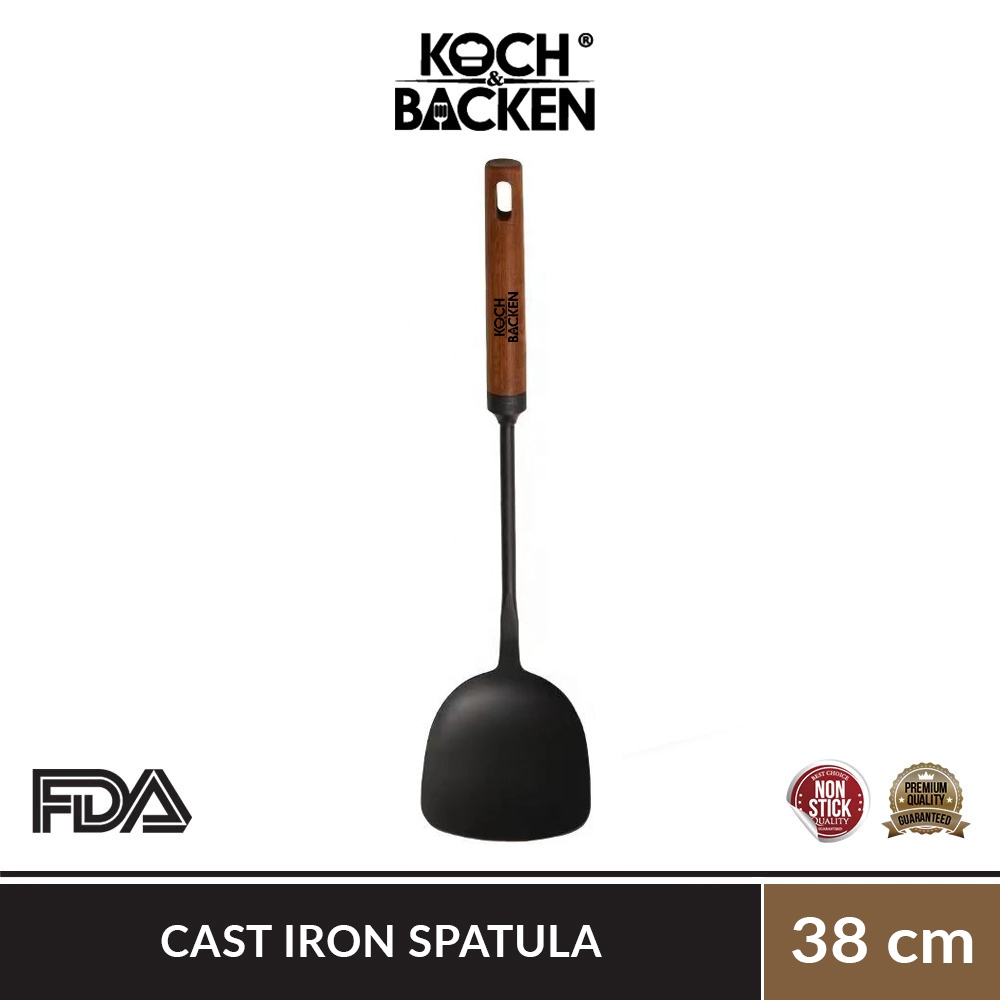 Jual KOCH&BACKEN Cast Iron Spatula 38cm - Spatula Besi Cor Sutil Gagang ...