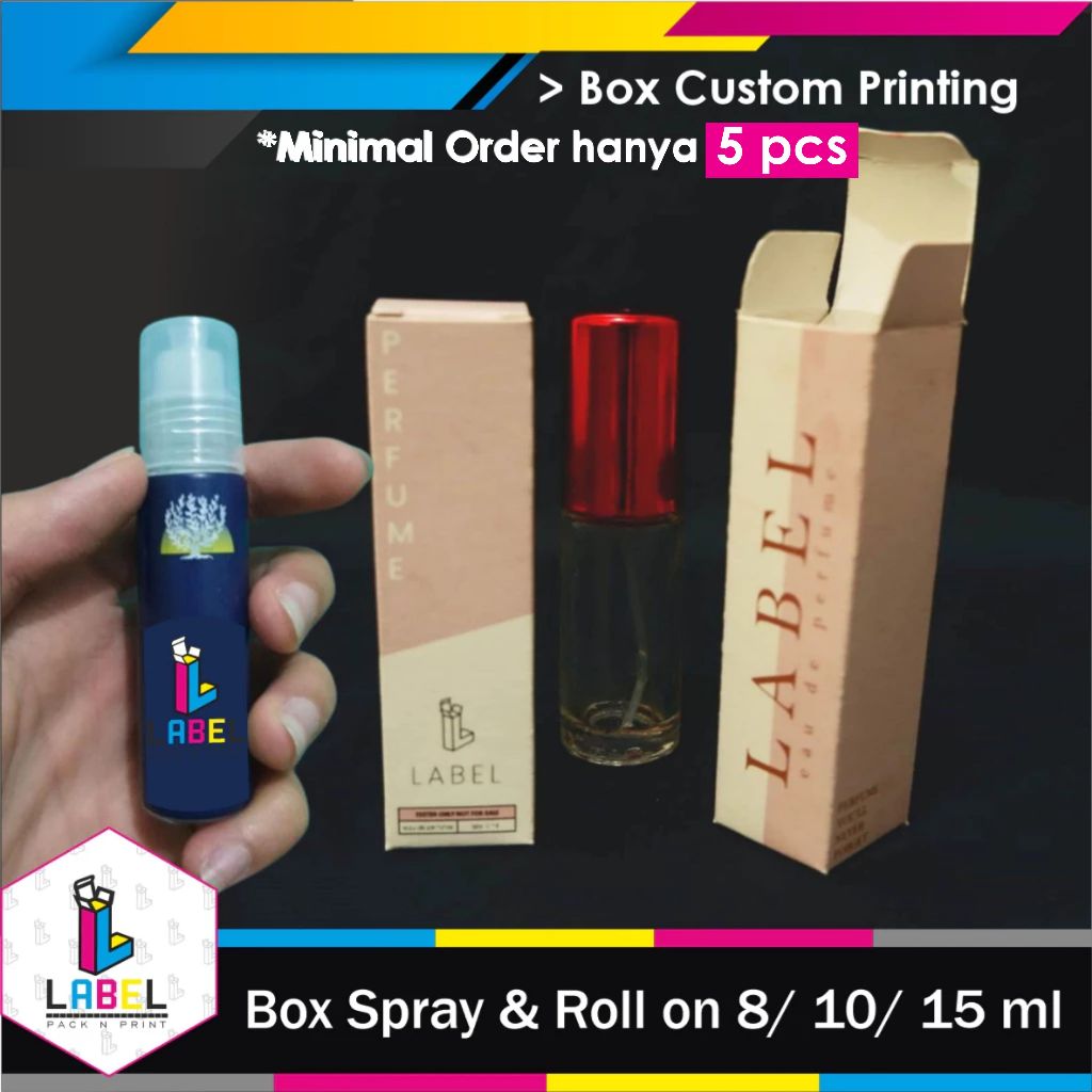 Jual Dus Kemasan / Box Botol Spray dan Roll On 8/ 10/ 15 ml Custom ...