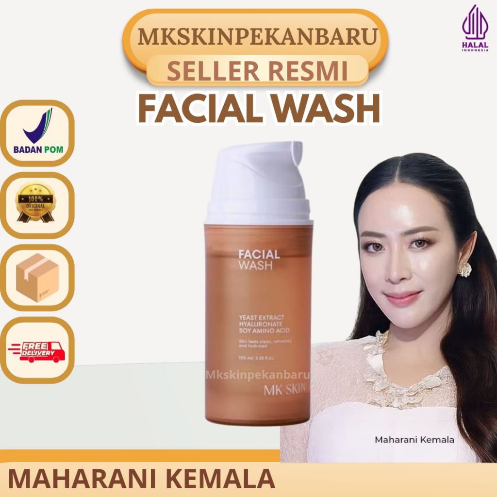 Jual [READY] MK SKIN - FACIAL WASH 100ML BY MAHARANI KEMALA | Shopee ...