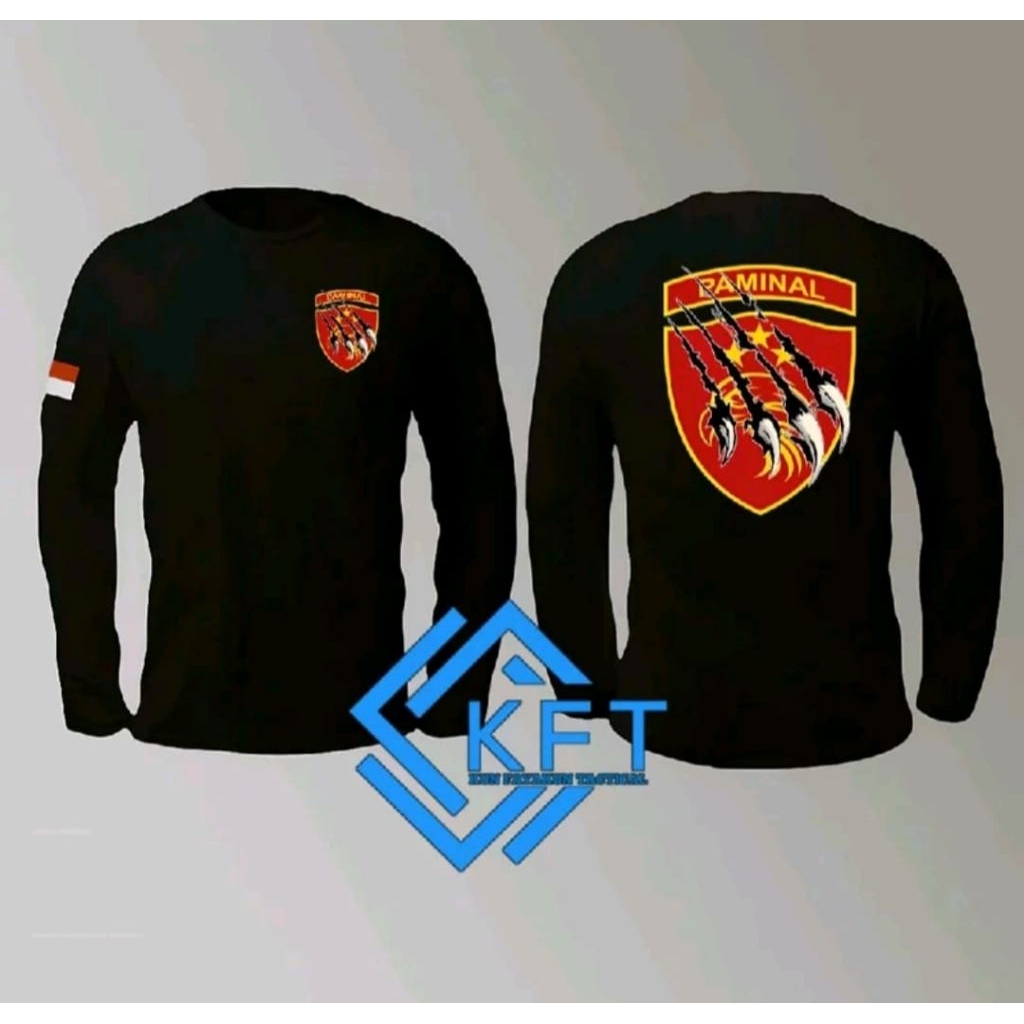 Jual Kaos Lengan Panjang Paminal Desain Logo Besar Free Nama | Shopee ...