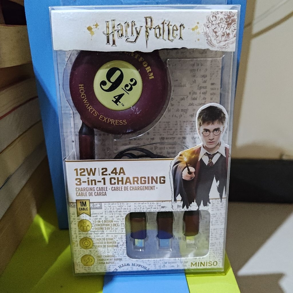 Jual MINISO Harry Potter 3-in-1 Charging Cable (Type C, Lightning ...