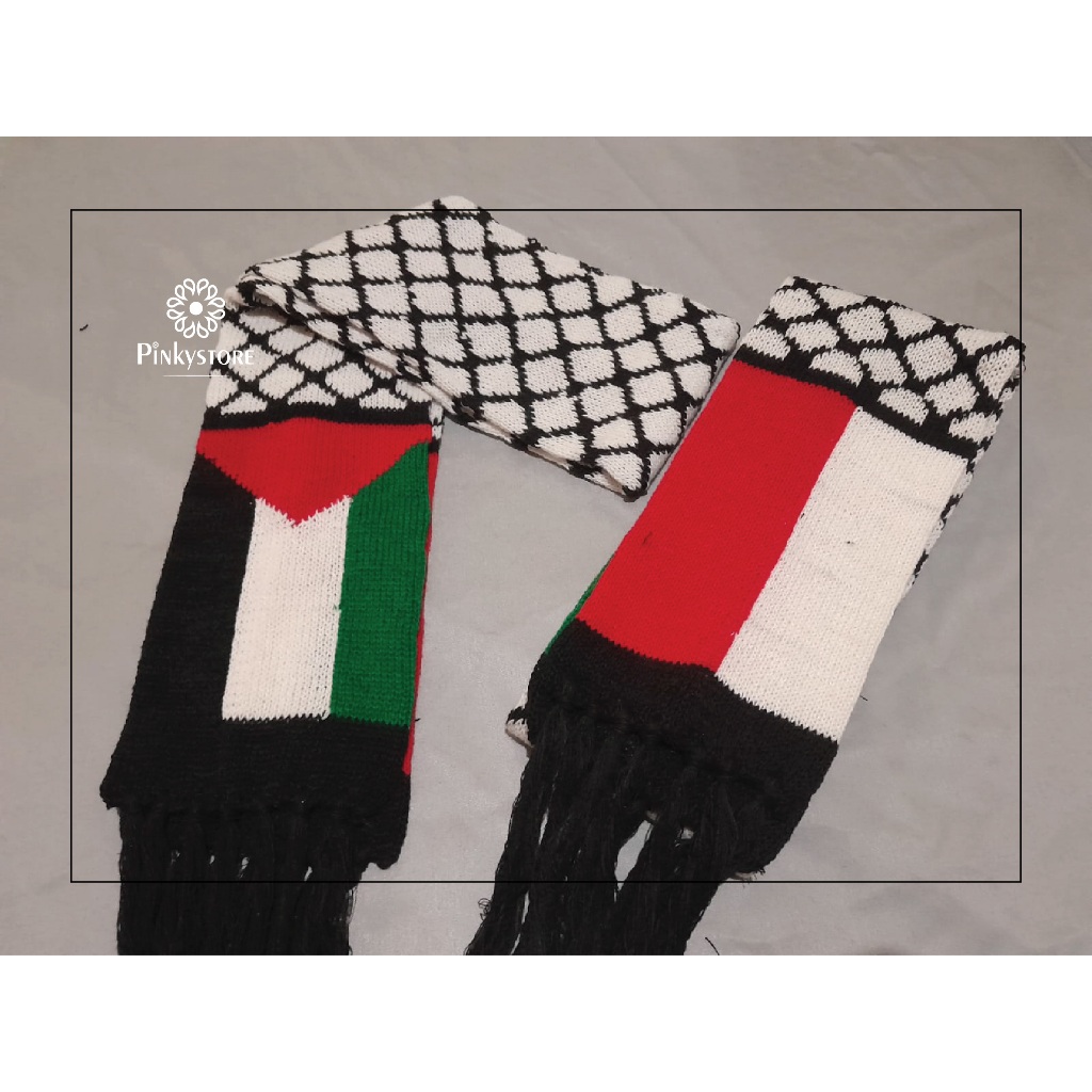 Jual syal palestina indonesia, syal palestina keffiyeh pria wanita ...