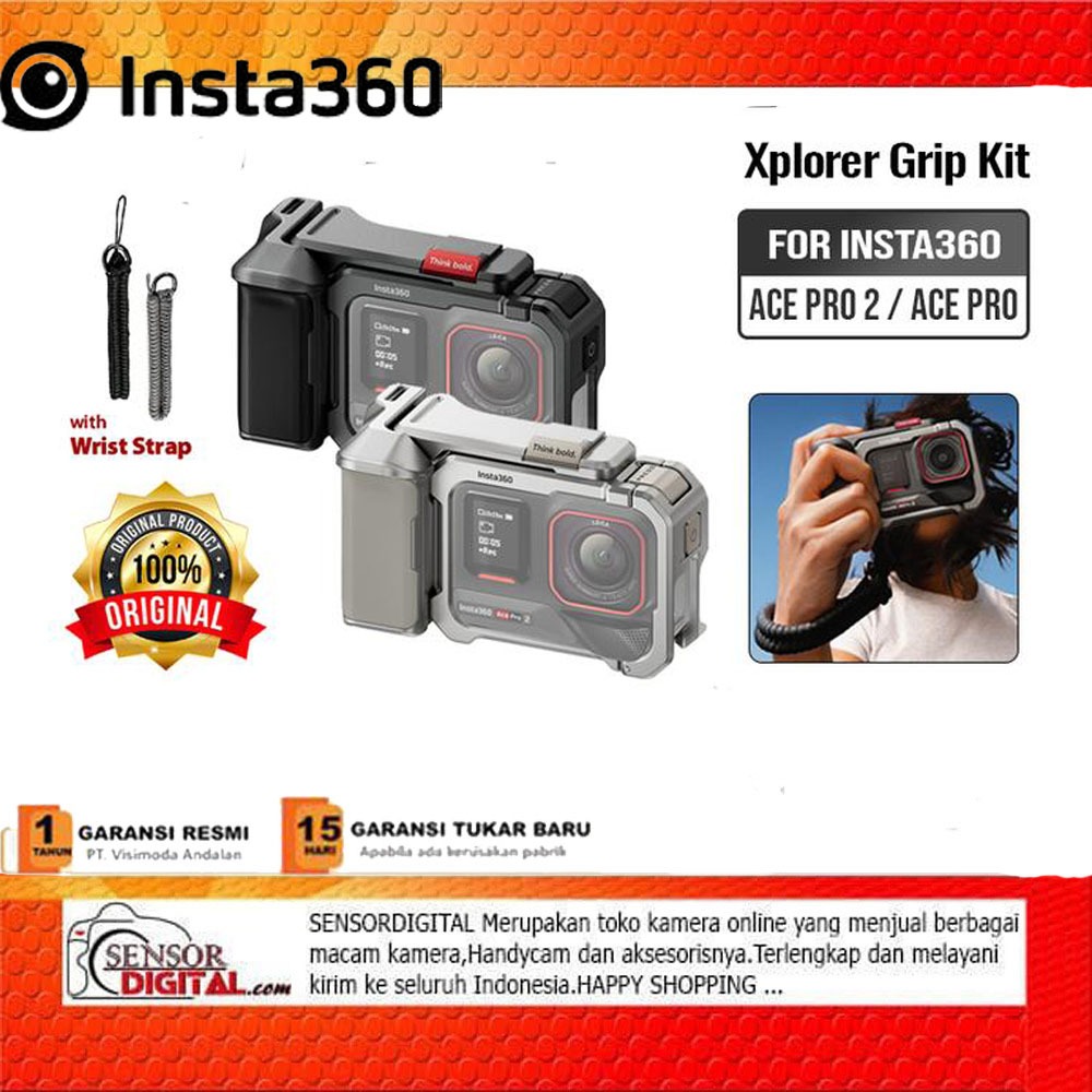 Jual Insta360 Xplorer Grip Kit for Ace Pro 2 & Ace Pro Action Cam Insta ...