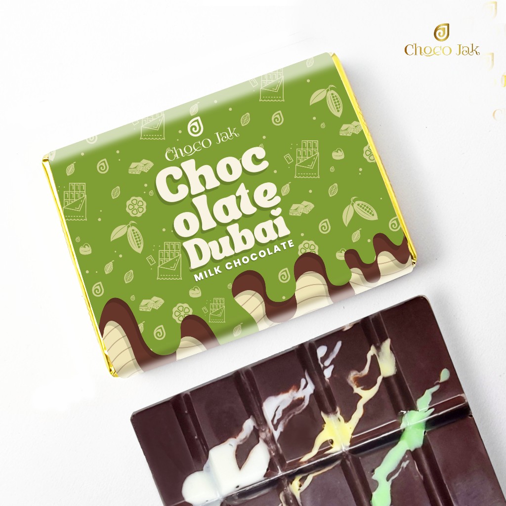 Jual Milk Coklat Dubai Viral Choco Jak | 80 GRAM | Coklat Viral | Enak ...