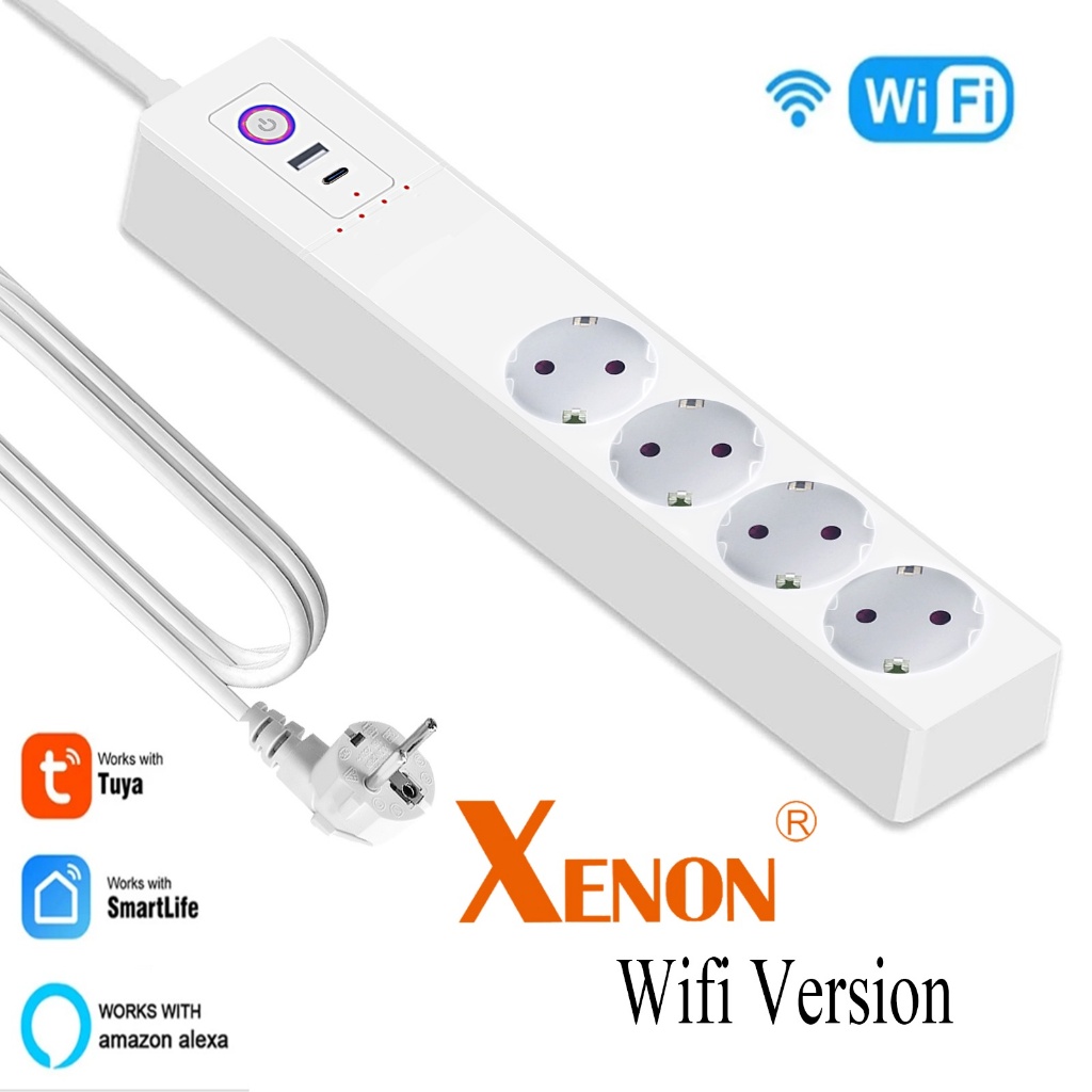 Jual Ohme Smart Wifi Extension 2 USB Ports 16A Stopkontak Cerdas Wi-Fi ...