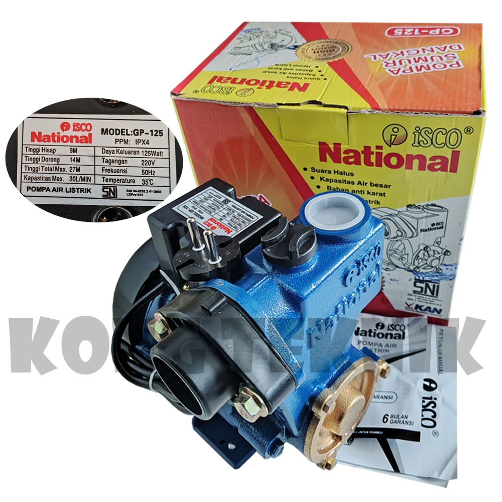 Jual Pompa Air MANUAL National A ISCO Gp-125 x Pompa air Sumur Dangkal ...