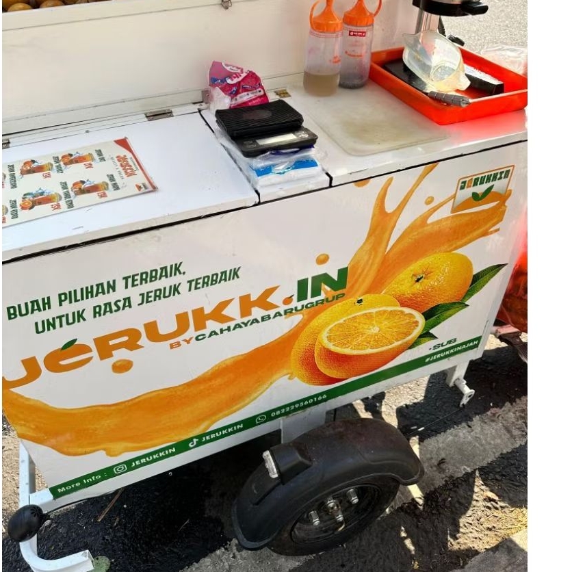 Jual gerobak jus buah sepeda listrik keliling | Shopee Indonesia