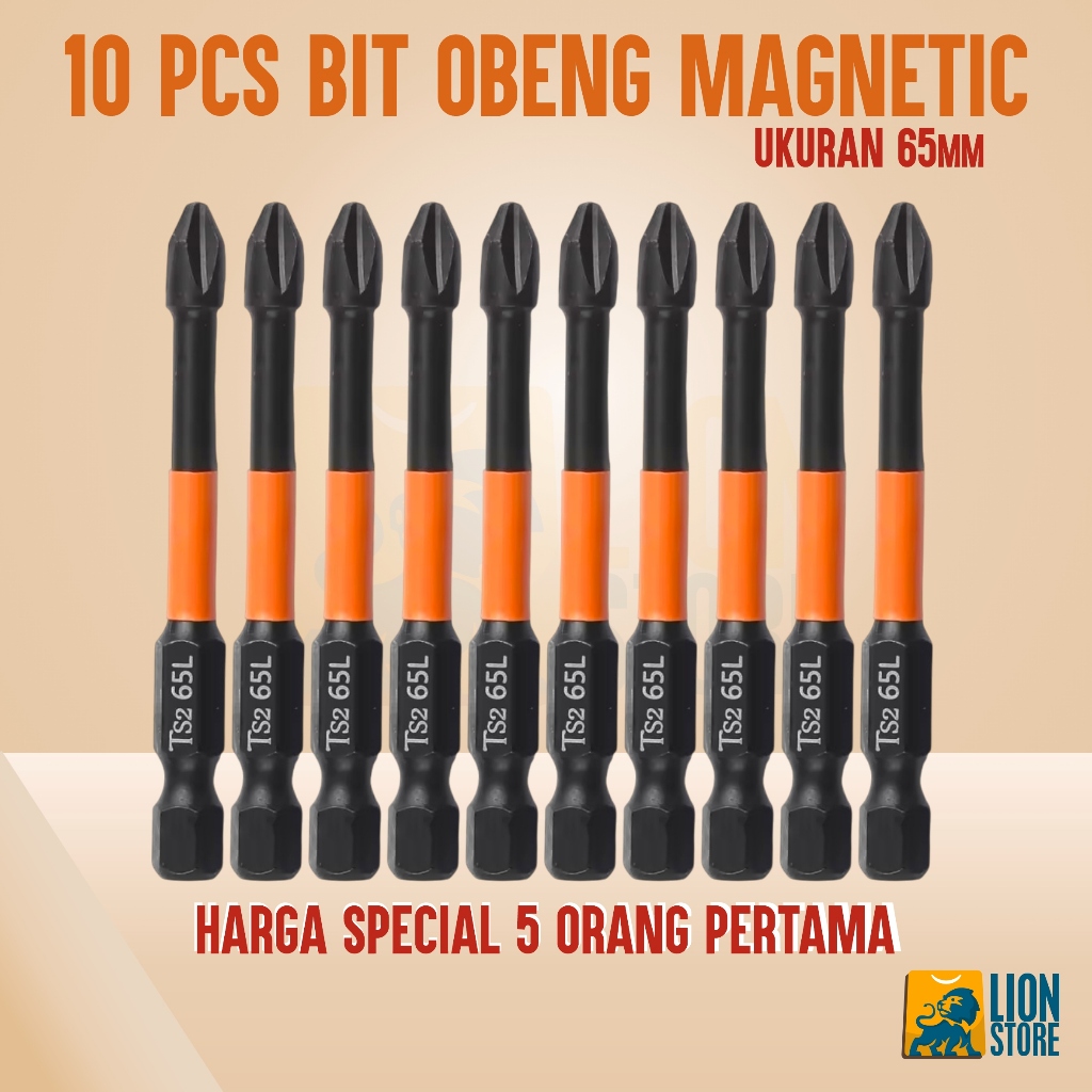Jual VHT 10pcs Mata bor Obeng Magnetik Set kepala mata obeng set Baja 1 ...